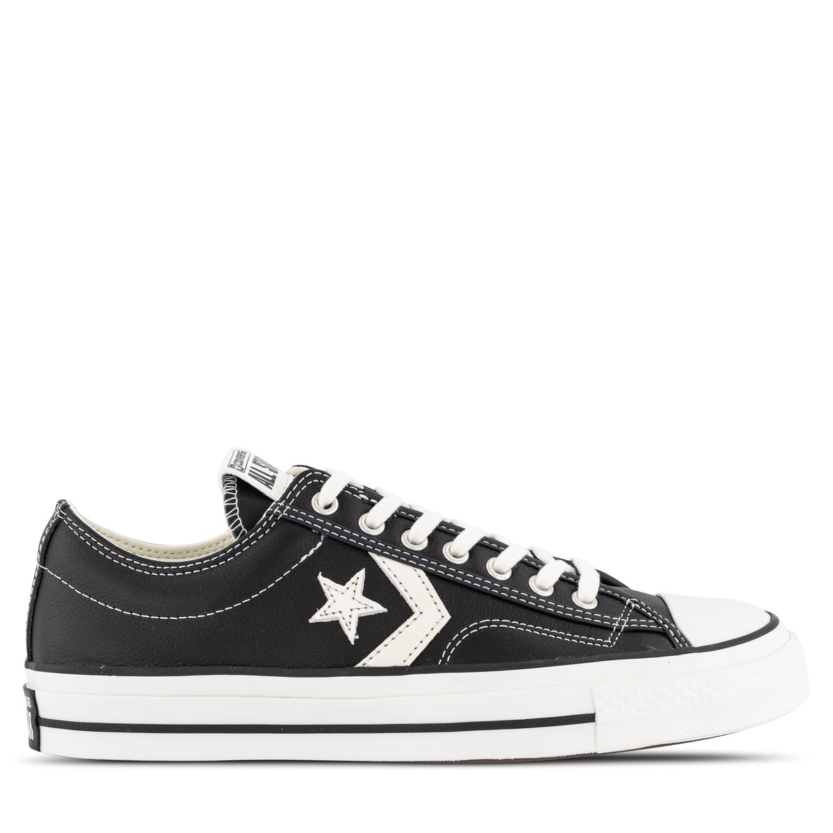 Converse Star Player 76 Low Leather Black/Vintage White/Silver | Hype DC