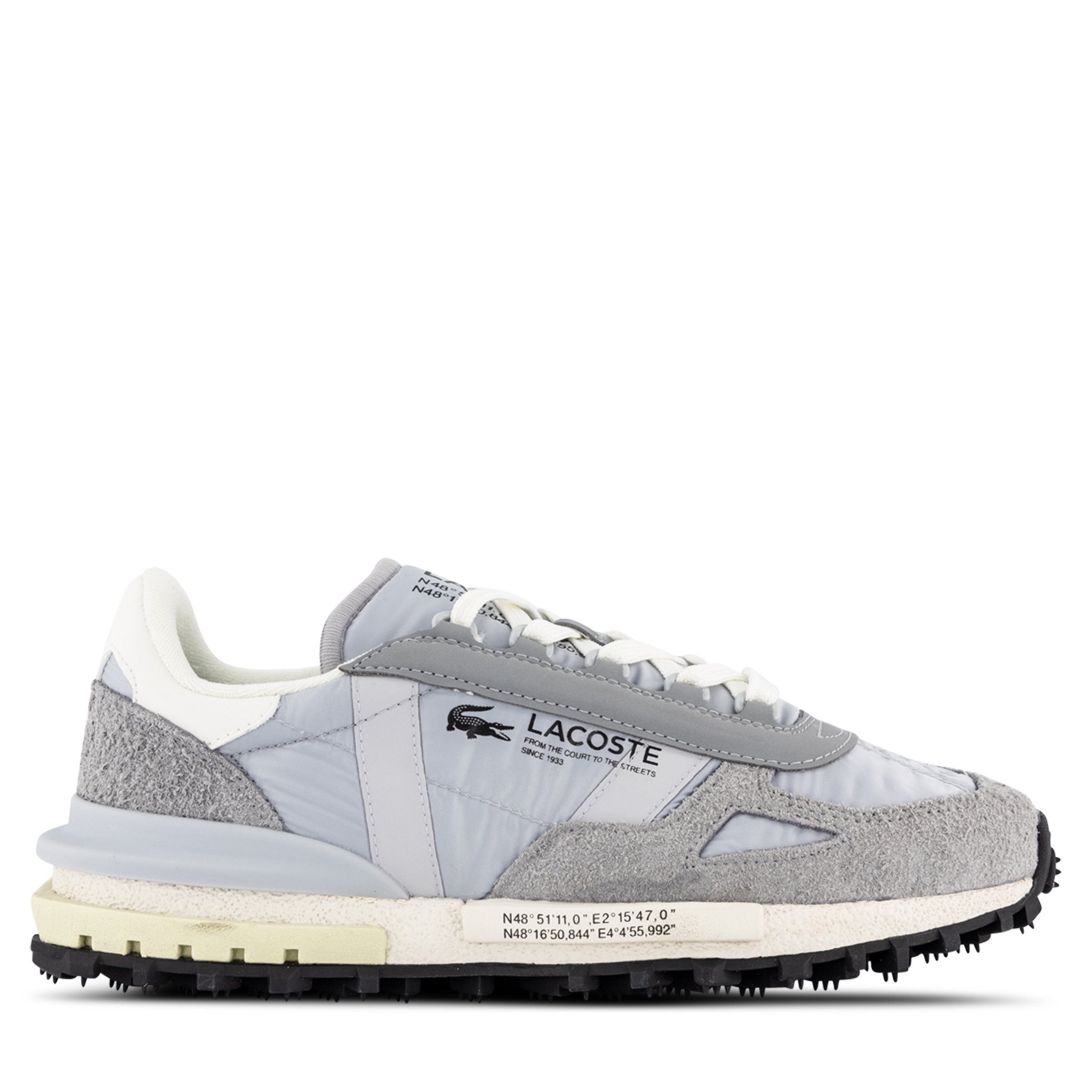 Womens grey lacoste trainers store