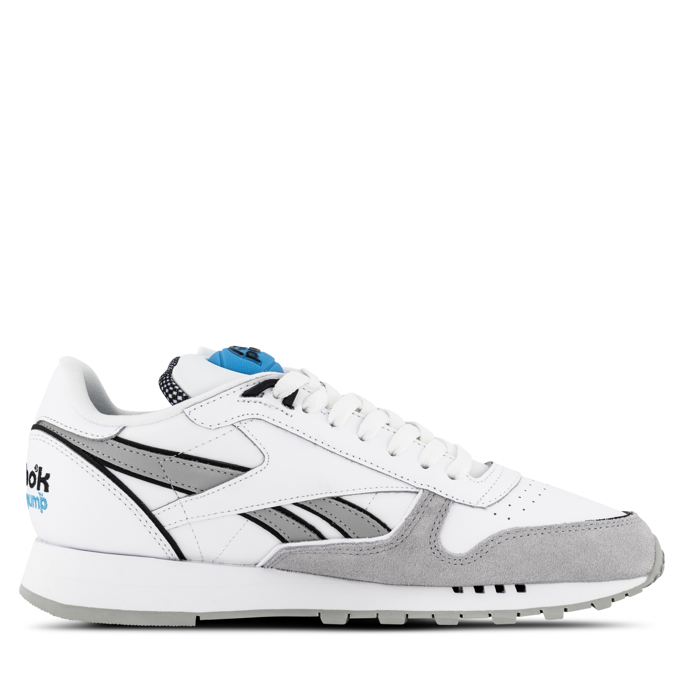 Reebok Classic Leather Pump White/Pure Grey/Classic Cobalt | Hype DC