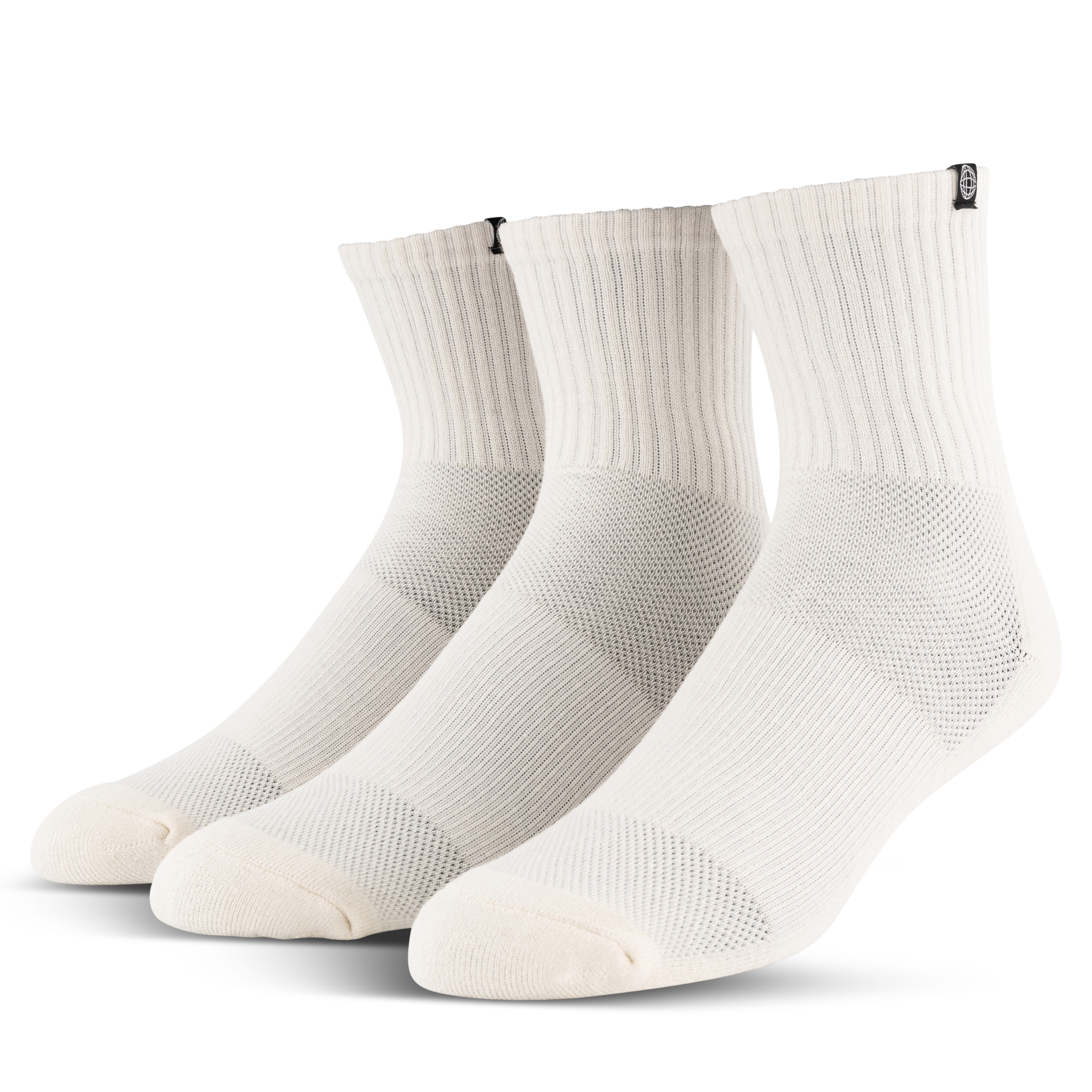 Hype DC Half Crew Socks 3-Pack Ecru | Hype DC