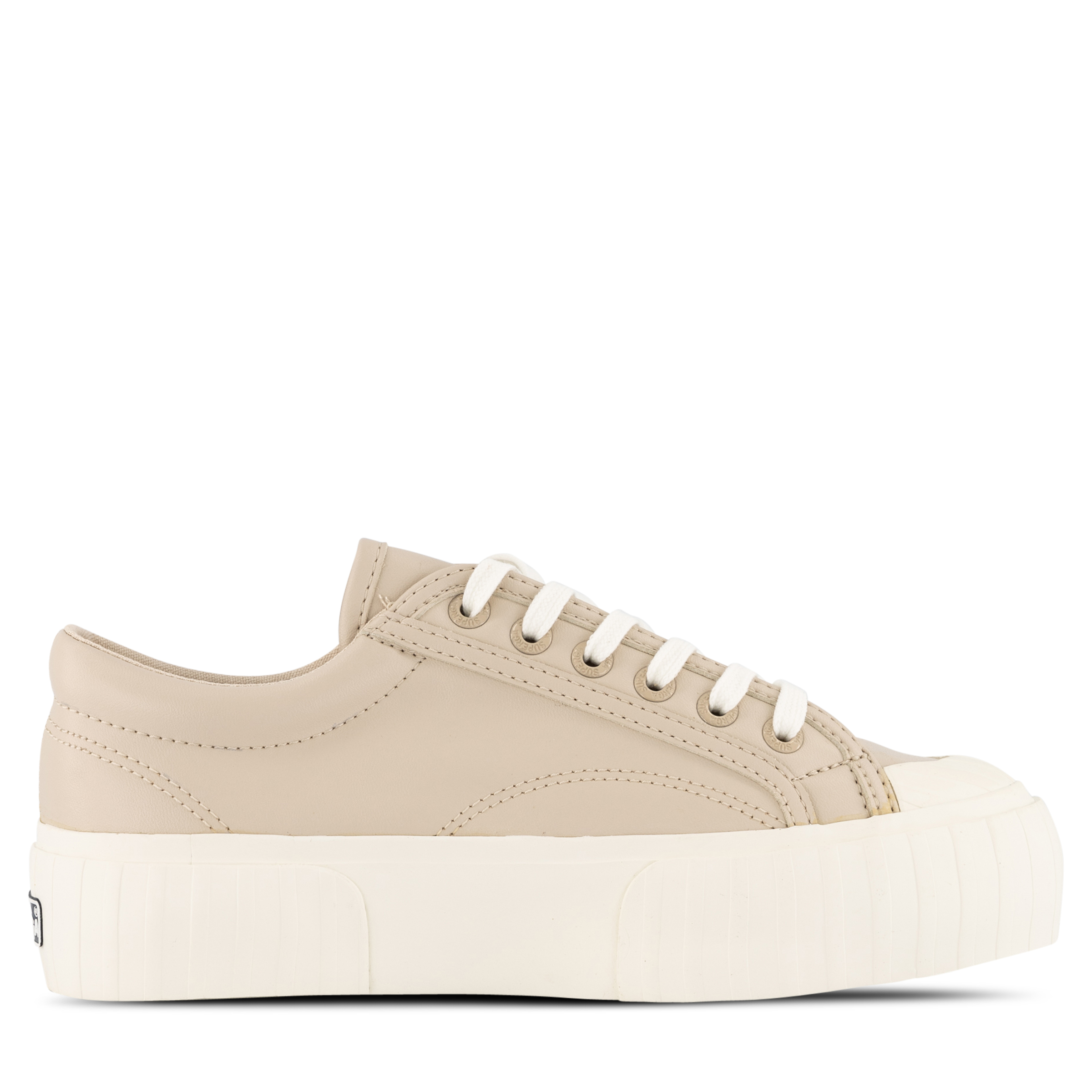 Superga 2630 Platform Womens Beige/White | Hype DC